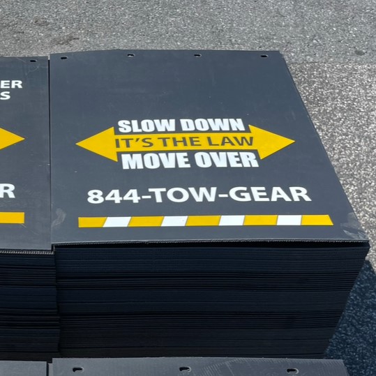 Slow Down Move Over Rollback Mud Flap - Maryland Carrier Wrecker Parts ...
